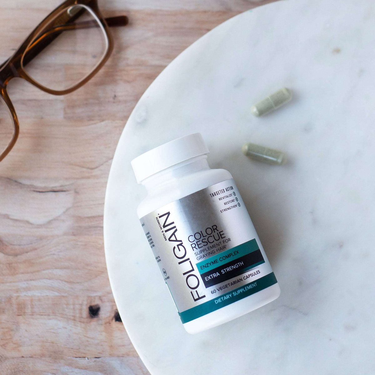 FOLIGAIN Color Rescue Supplement For Graying Hair | FOLIGAIN EUROPE